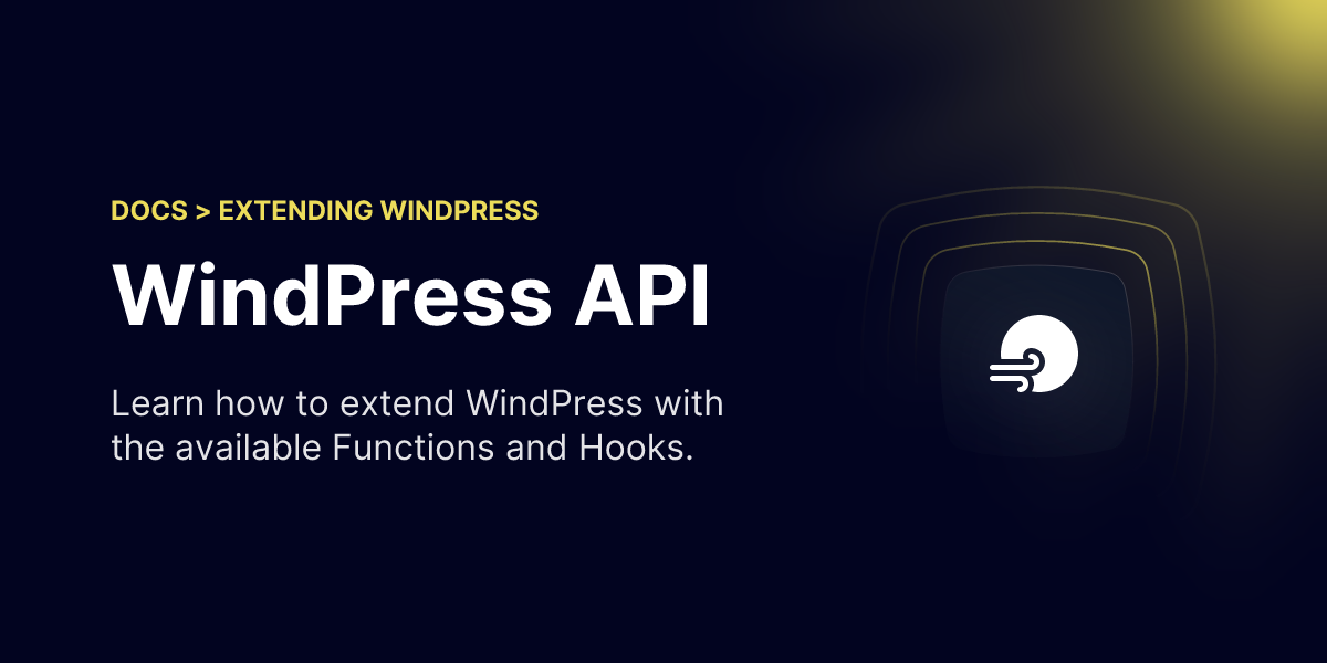WindPress API · WindPress