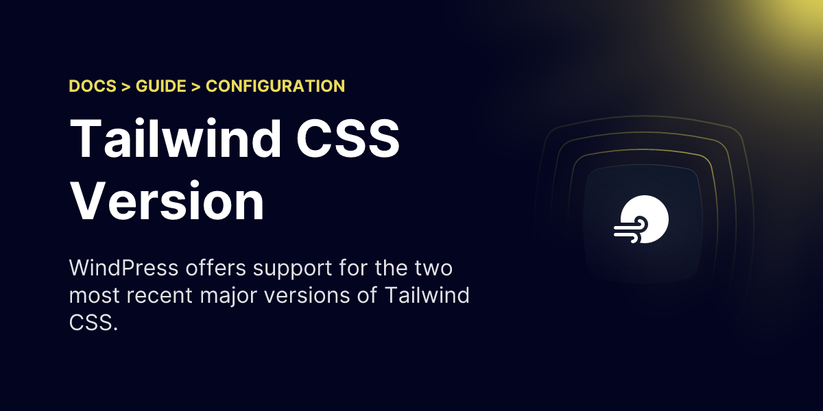 Tailwind CSS Version · WindPress